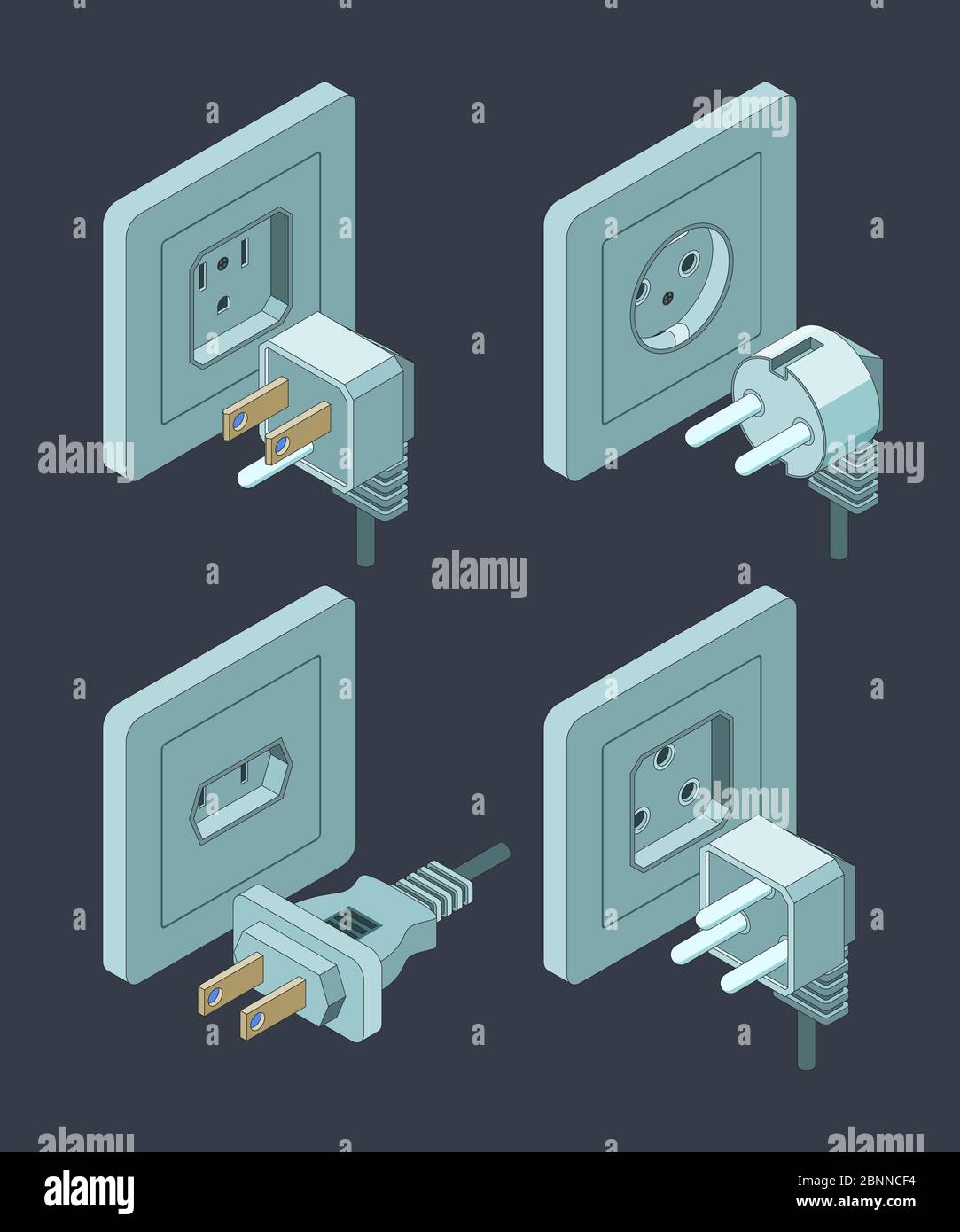 Plug wire insulation Stock Vector Images - Alamy