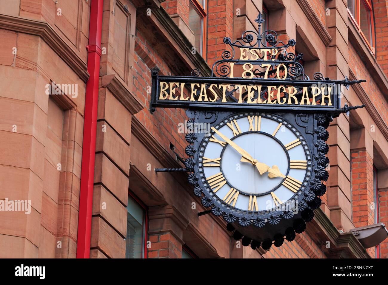 Belfast Telegraph Clock, Belfast, Northern Ireland, United Kingdom ...