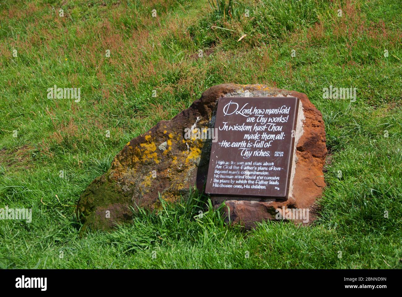 Bible plaque hi-res stock photography and images - Alamy
