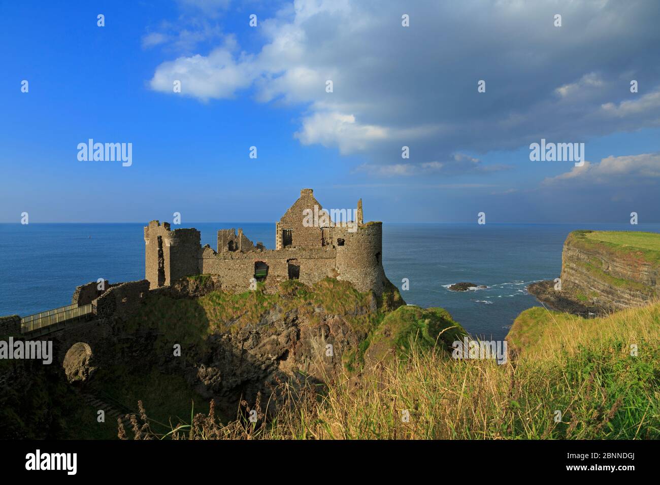 Dunluce Castle, Portrush, County Antrim, Ulster, Northern Ireland ...