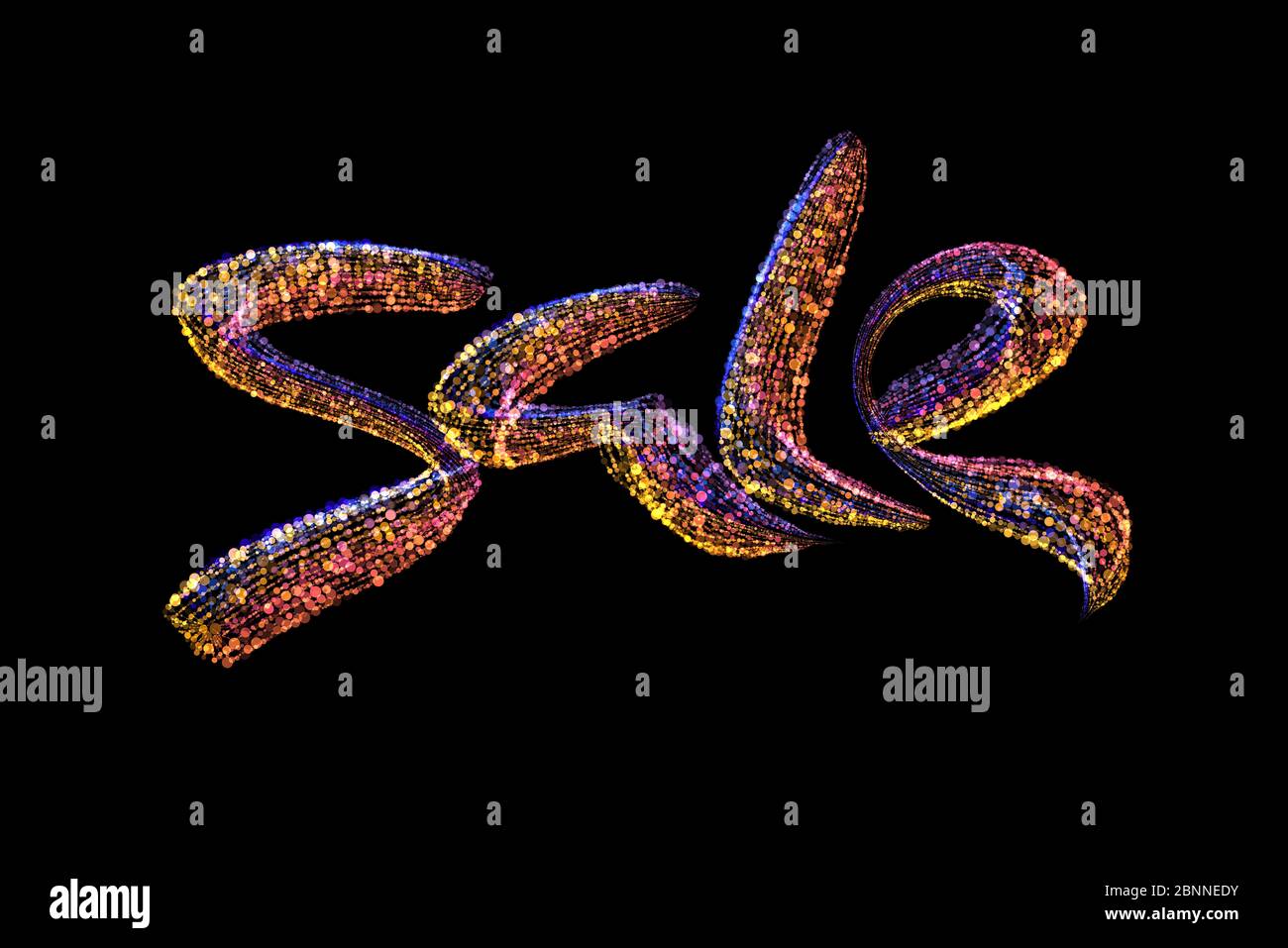 Sale handmade lettering, calligraphy made by colorful confetti, for ...