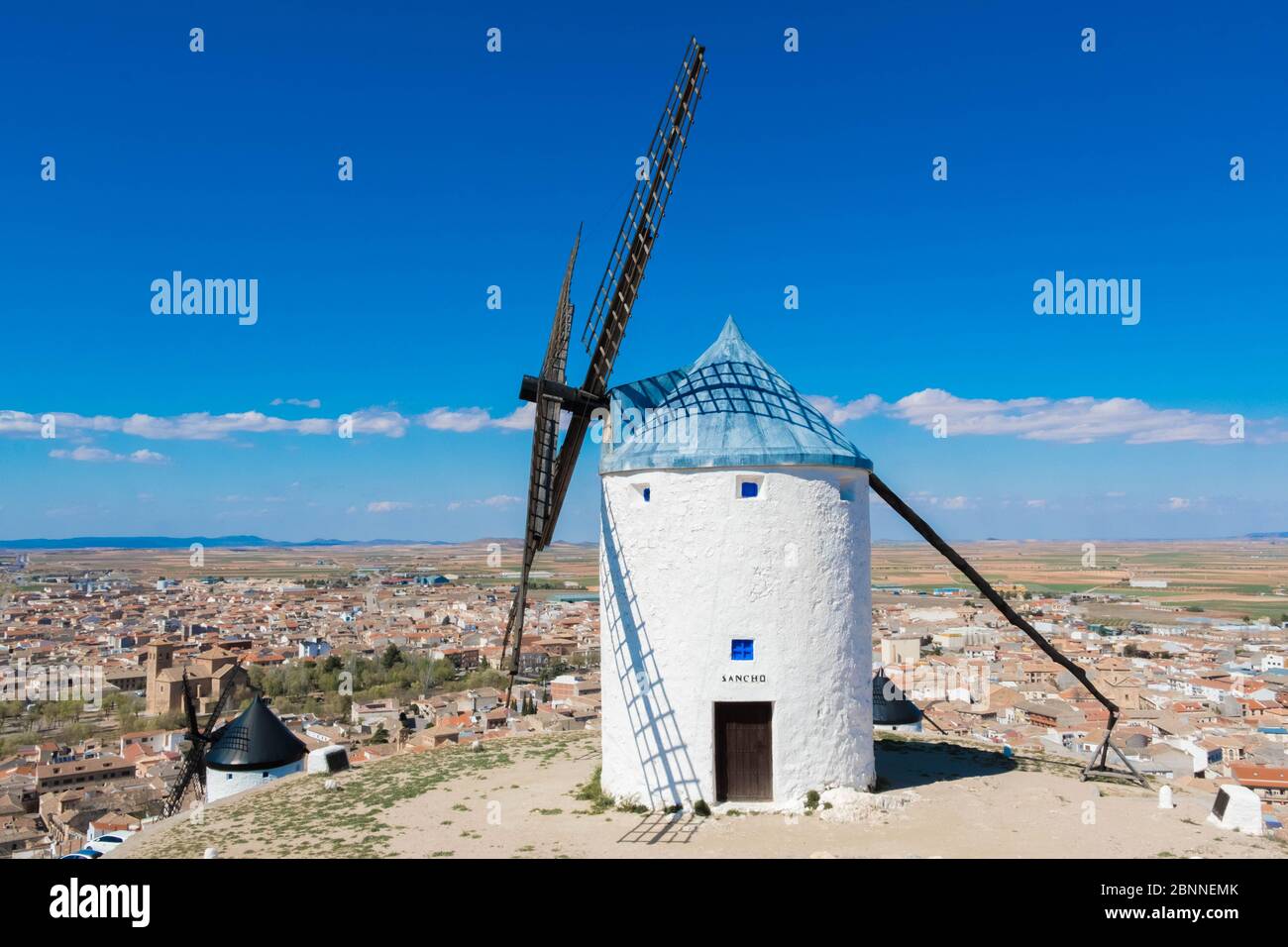 Toledo windmill where Don Quixote was fighting Stock Photo - Alamy