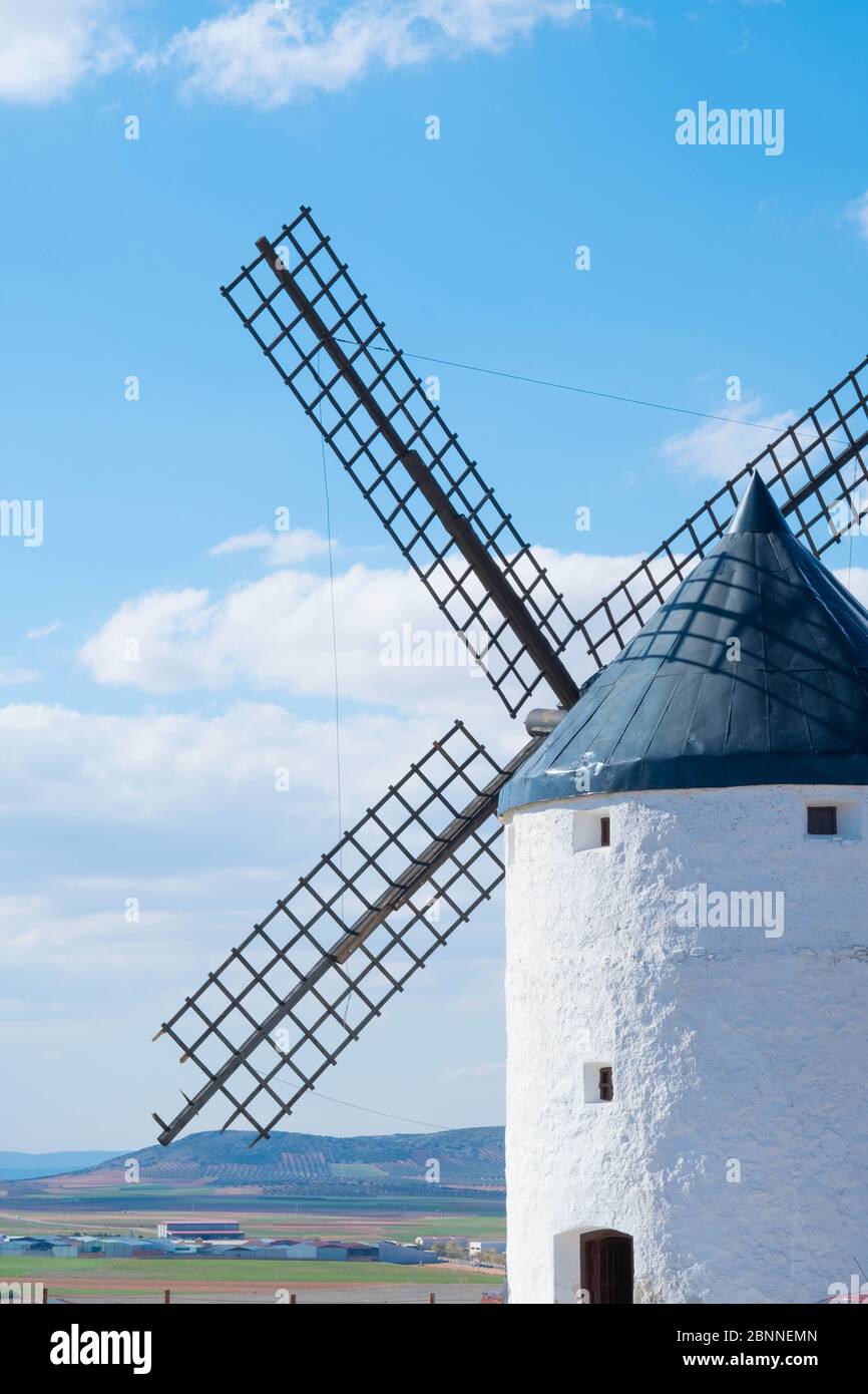 Toledo windmill where Don Quixote was fighting Stock Photo - Alamy