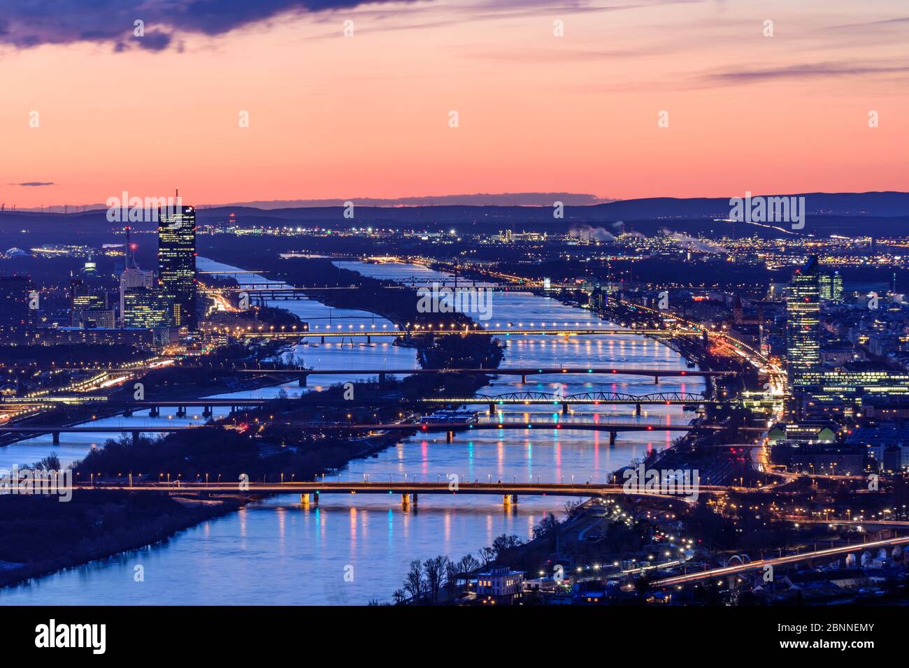 Danube bridges hi-res stock photography and images - Alamy