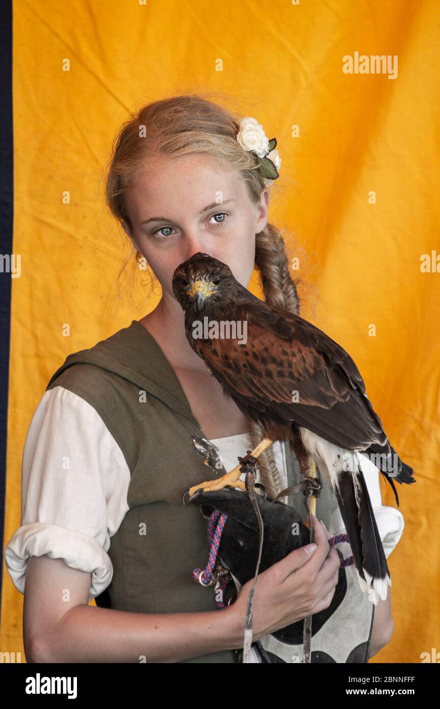 Human and bird Stock Photo - Alamy