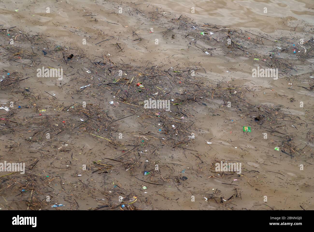 Fengdu, Chongqing, China - May 8, 2010: Yangtze River. Closeup of ...
