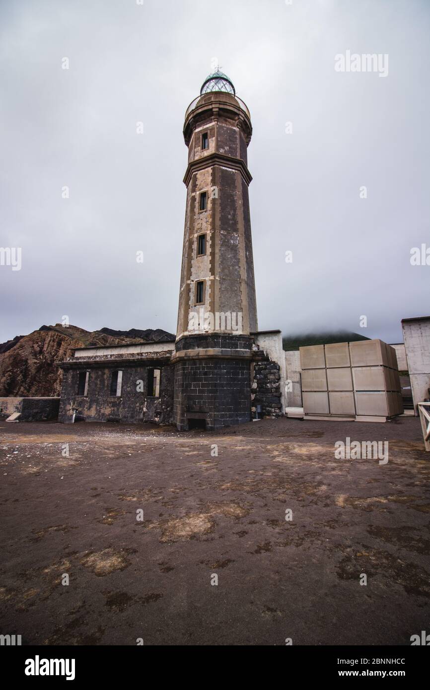 Azores, Faial, coast, lighthouse Stock Photo - Alamy