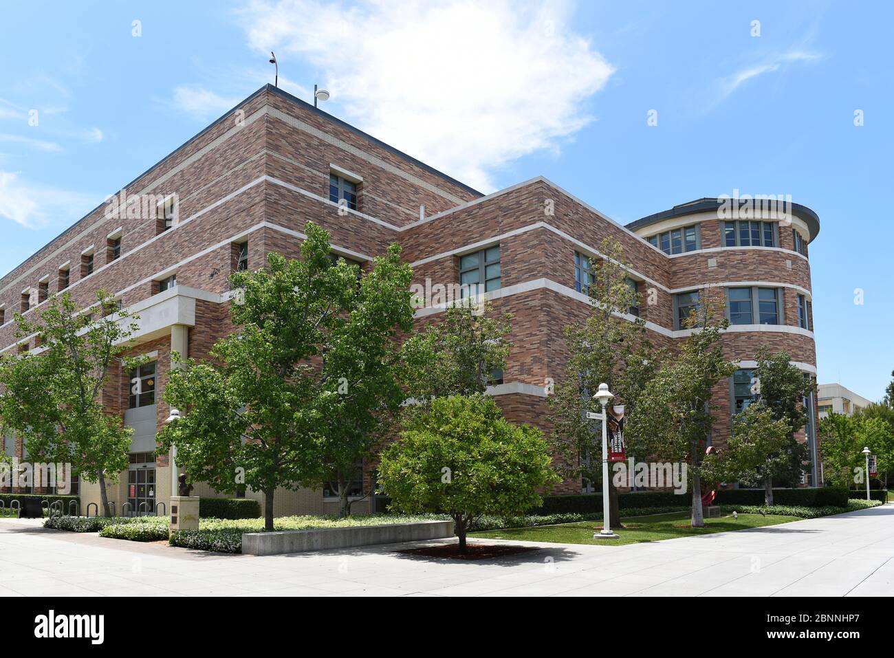 ORANGE, CALIFORNIA - 14 MAY 2020: Leatherby Libraries building on the ...