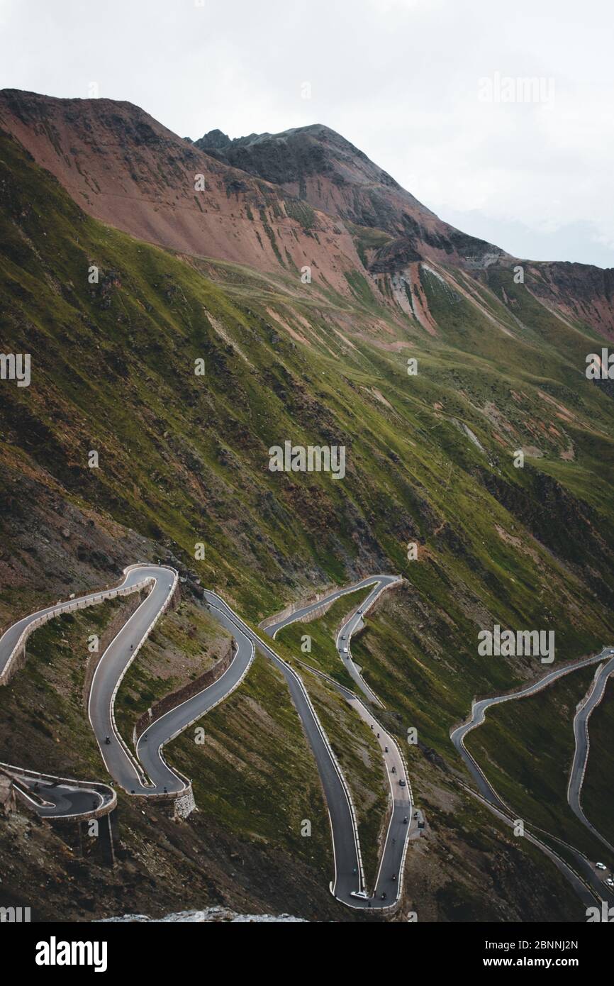 Stelvio pass bend hi-res stock photography and images - Alamy