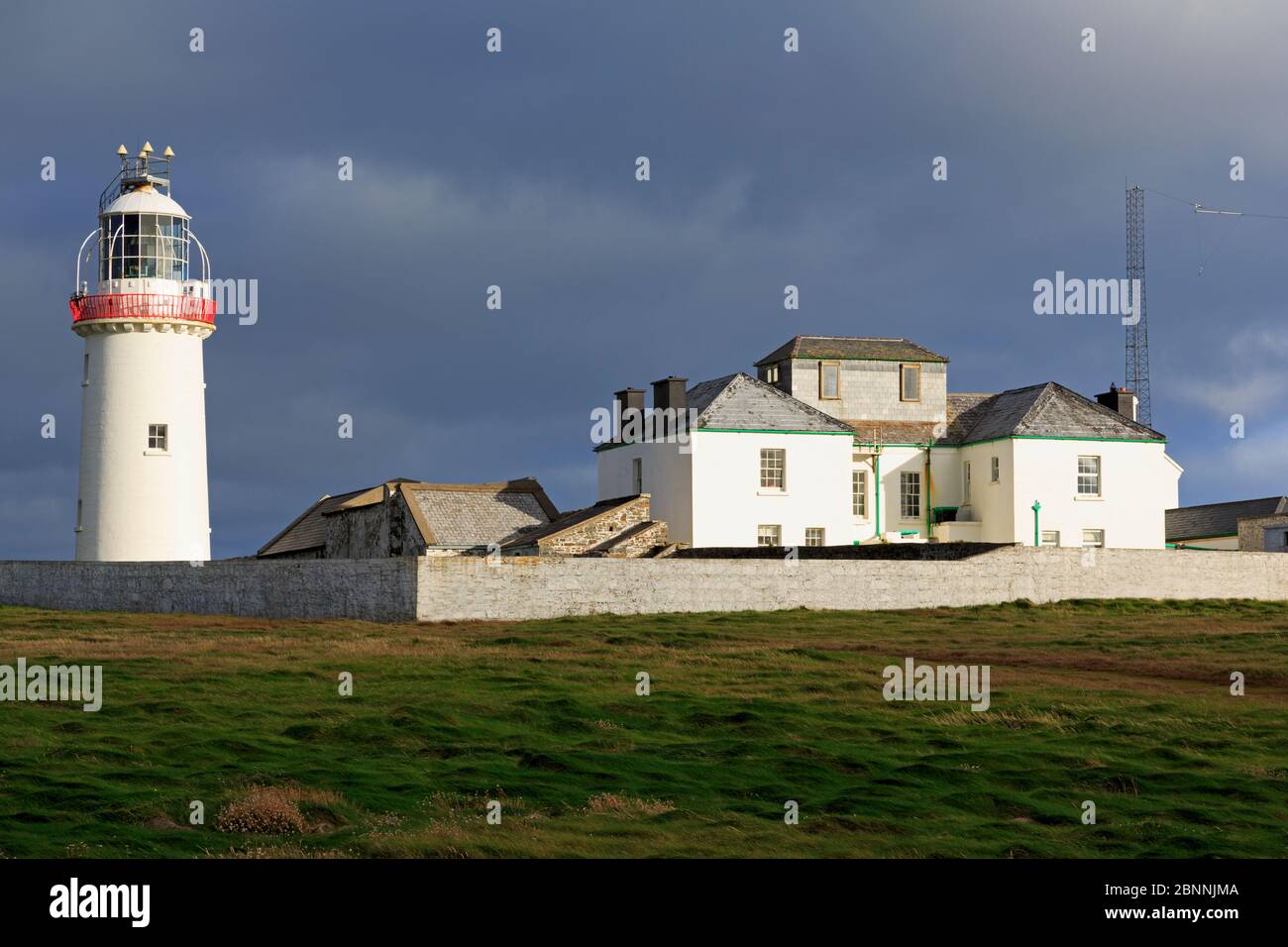 Loop Head Lighthouse,Kilkeel,County Clare,Munster,Ireland,Europe Stock ...