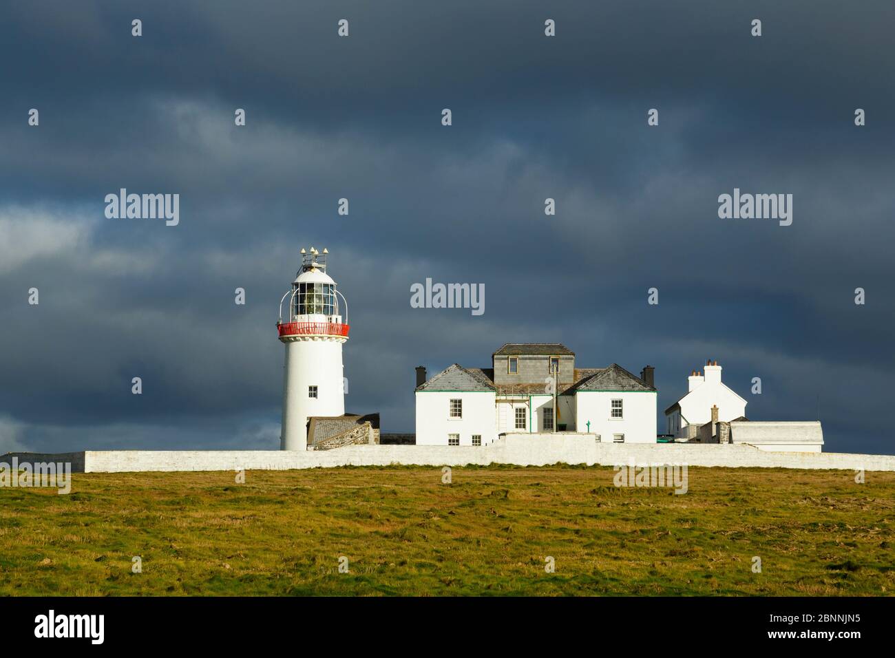 Loop Head Lighthouse,Kilkeel,County Clare,Munster,Ireland,Europe Stock ...