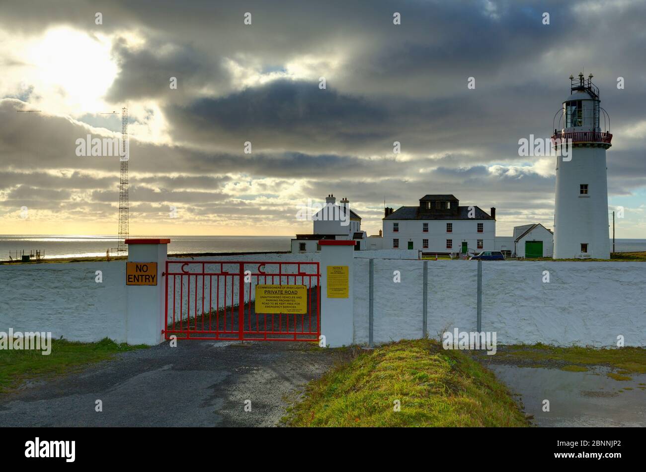 Loop Head Lighthouse,Kilkeel,County Clare,Munster,Ireland,Europe Stock ...