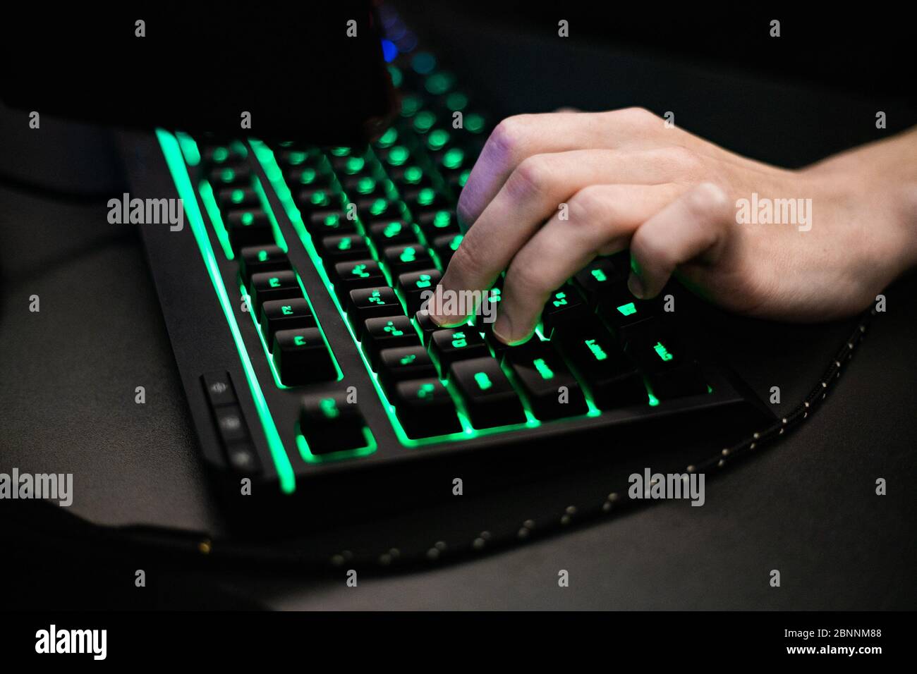 Laptop keyboard backlight red light hi-res stock photography and images ...