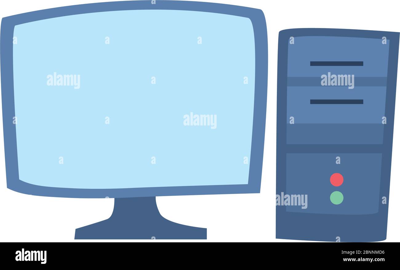 Computer flat style icon design, Digital technology communication ...