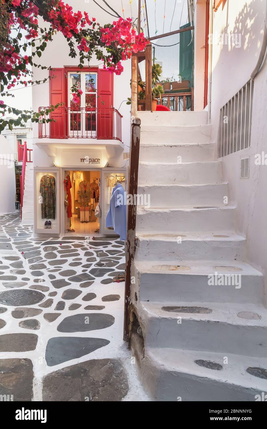 Mykonos Town, Mykonos, Cyclades Islands, Greece Stock Photo - Alamy