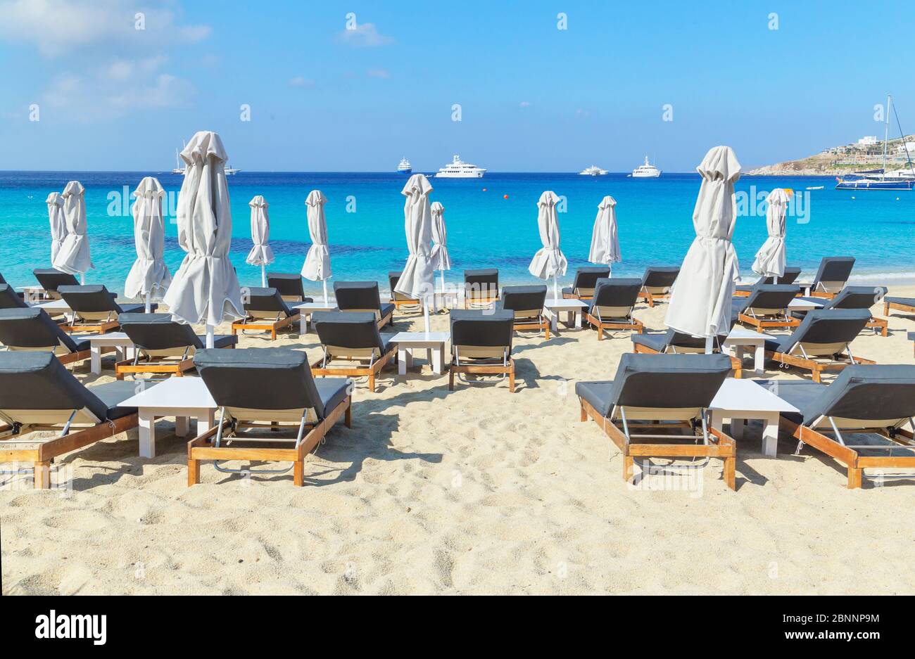 Platis gialos beach mykonos hi-res stock photography and images - Alamy