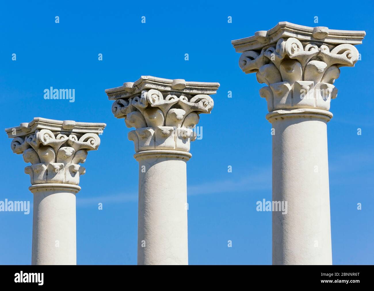 Temple of Apollo columns, Asklepion, Kos, Dodecanese Islands, Greece ...