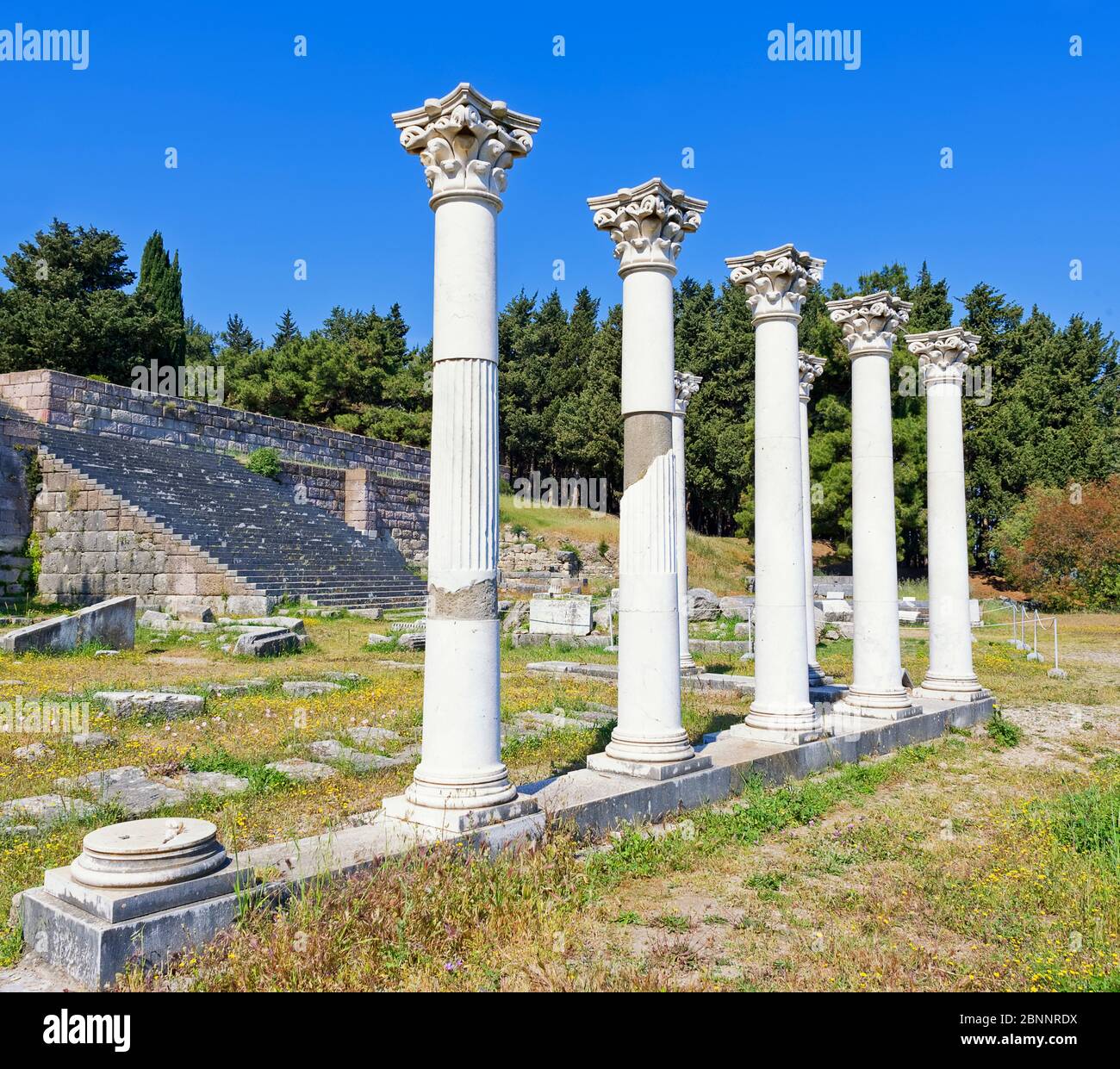 Temple of Apollo, Asklepion, Kos, Dodecanese Islands, Greece, Europe ...