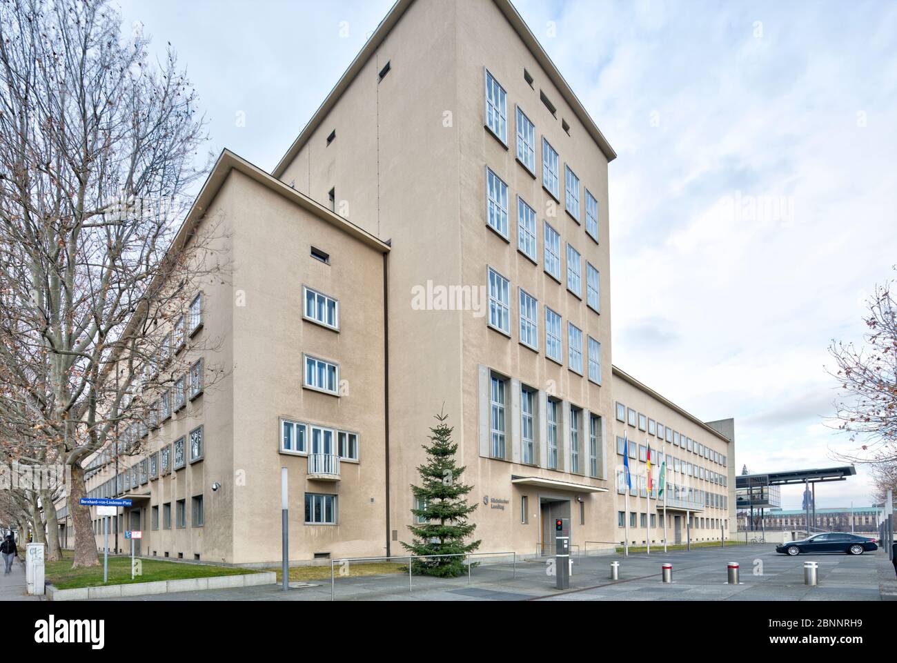 Saxon State Parliament, house facade, Dresden, Saxony, Germany, Europe ...