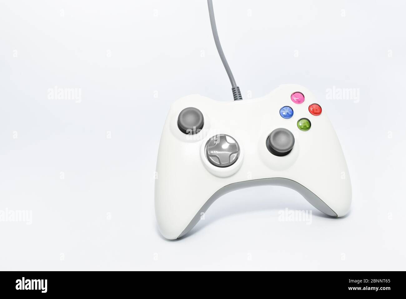 Gaming console game pad isolated on white background. Video gaming ...