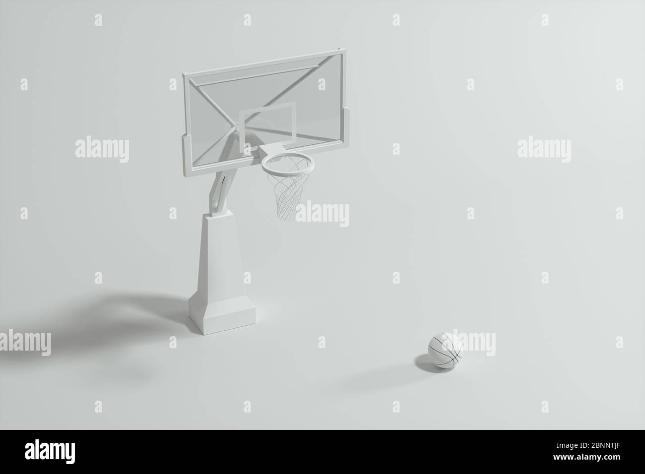 3D model of basketball stands, 3d rendering. Computer digital drawing ...