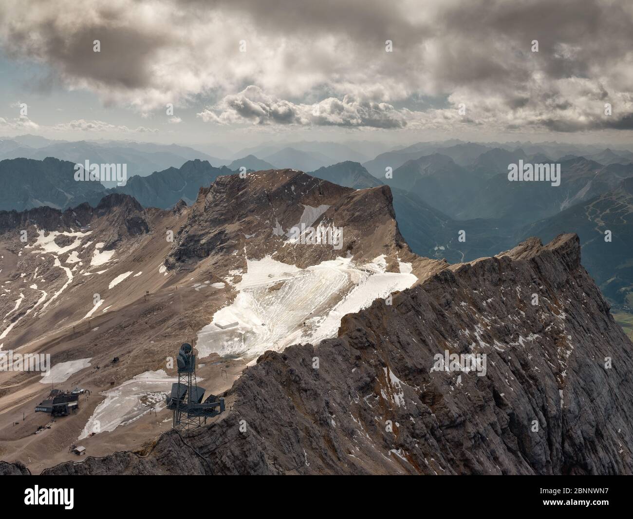 Rocks, ridges, peaks, mountains, alpine, rugged, abyss, late summer ...
