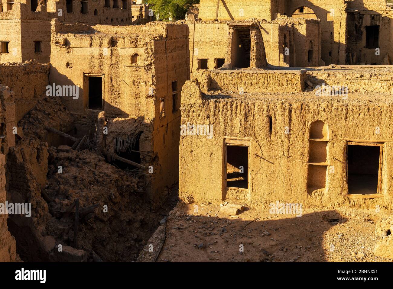 Museum, mud house, windows, doors, roof, decayed, collapsed Stock Photo ...