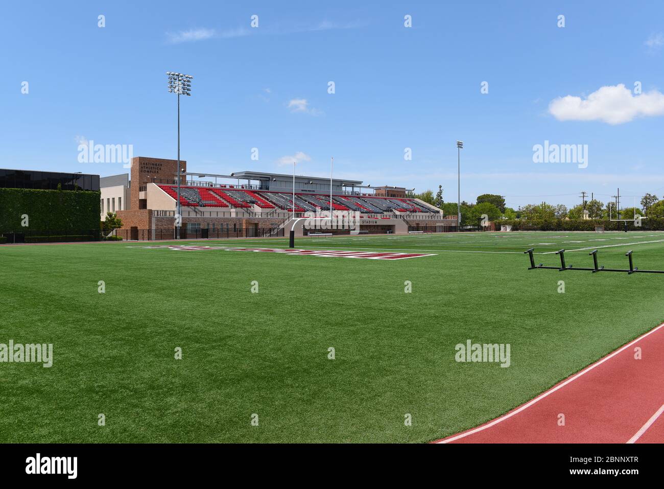 ORANGE, CALIFORNIA - 14 MAY 2020: Wilson Field looking towards Ernie ...