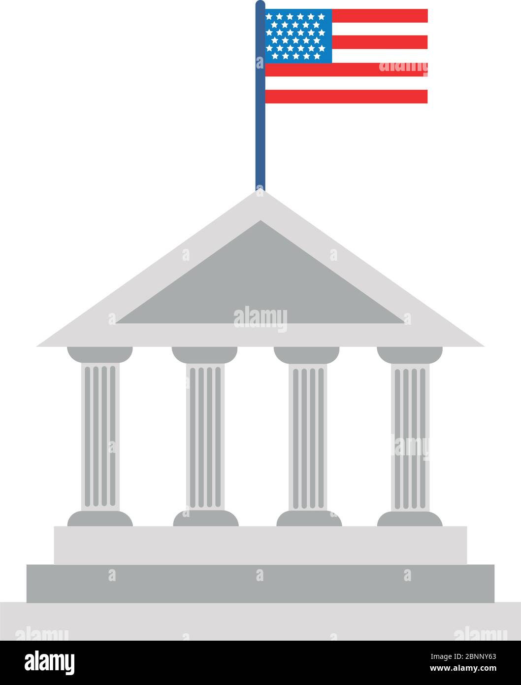 columns construction usa flag flat style Stock Vector Image & Art - Alamy
