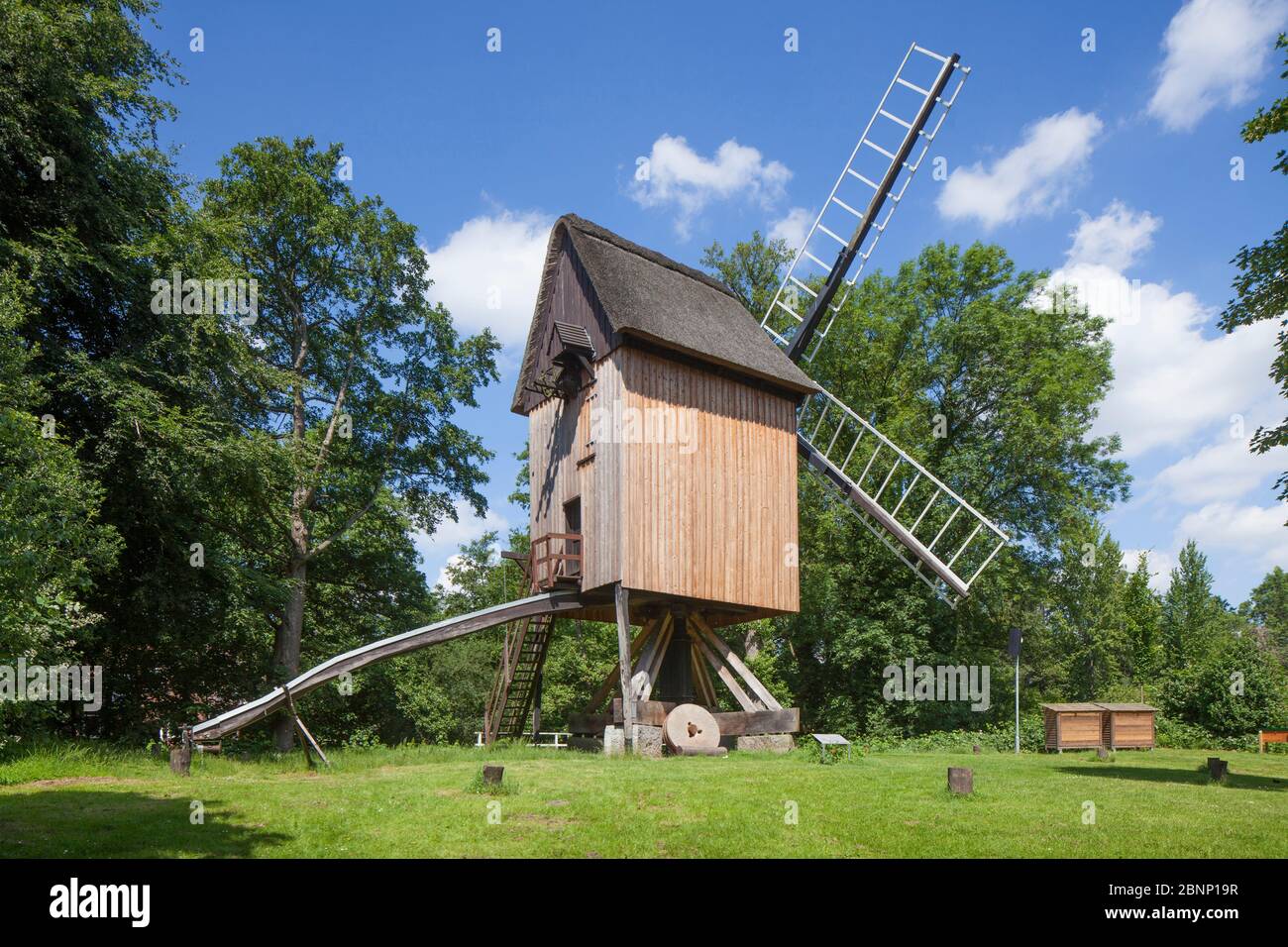 Post windmill, Freilichtmuseum die Insel, Stade, Lower Saxony, Germany ...