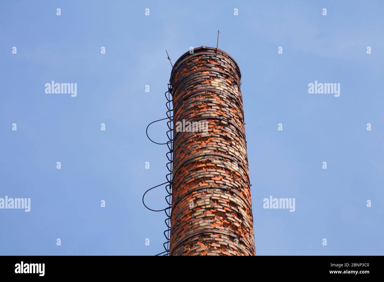 Chimney, old brewery, Schwerin, Mecklenburg-West Pomerania, Germany ...