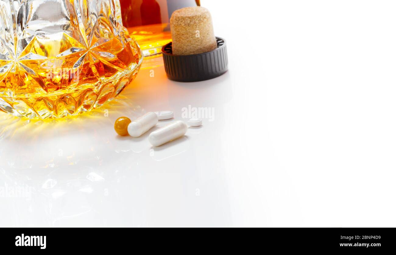 Drugs and alcohol addiction Stock Photo - Alamy