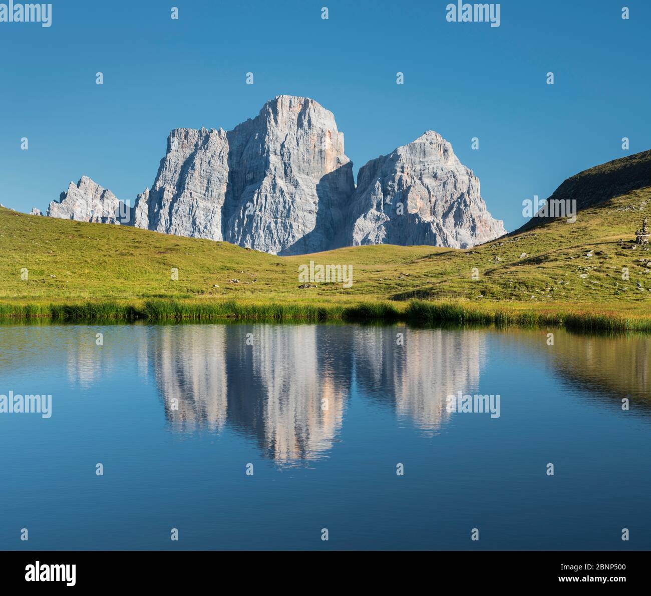 Monte Pelmo, Lago delle Baste, Veneto, Italy Stock Photo - Alamy