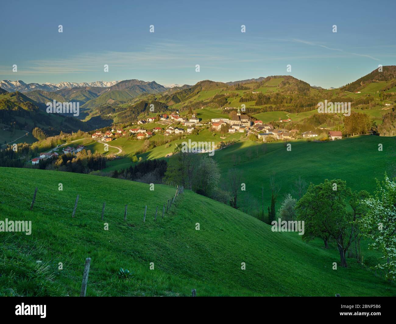Alpine foothills, near Maria Neustift, Upper Austria, Austria Stock ...