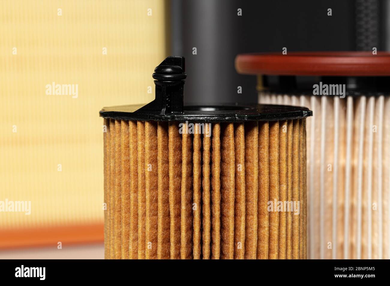 Auto filters close up. New parts for the car Stock Photo - Alamy