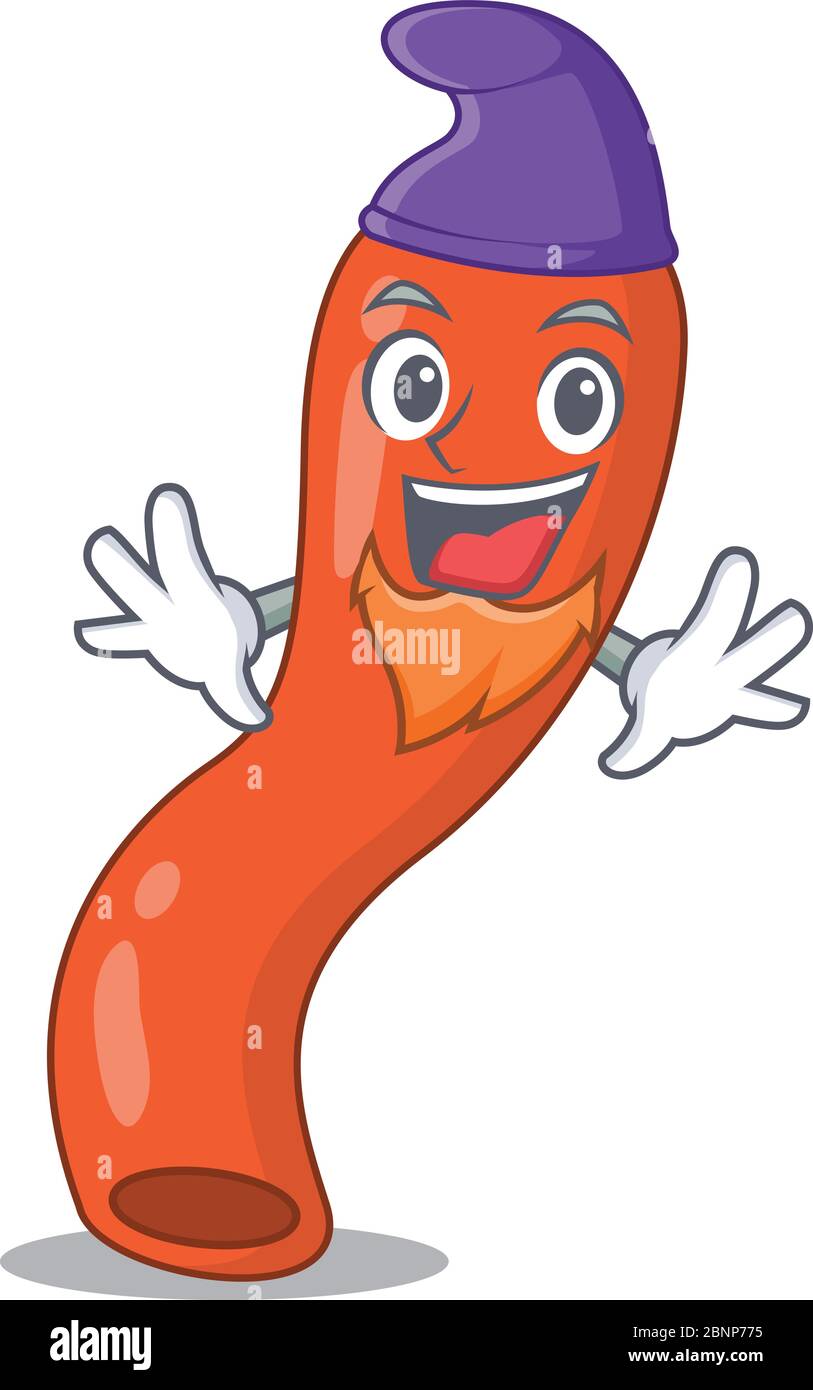 An adorable cartoon design of appendix as an Elf fairytale character ...