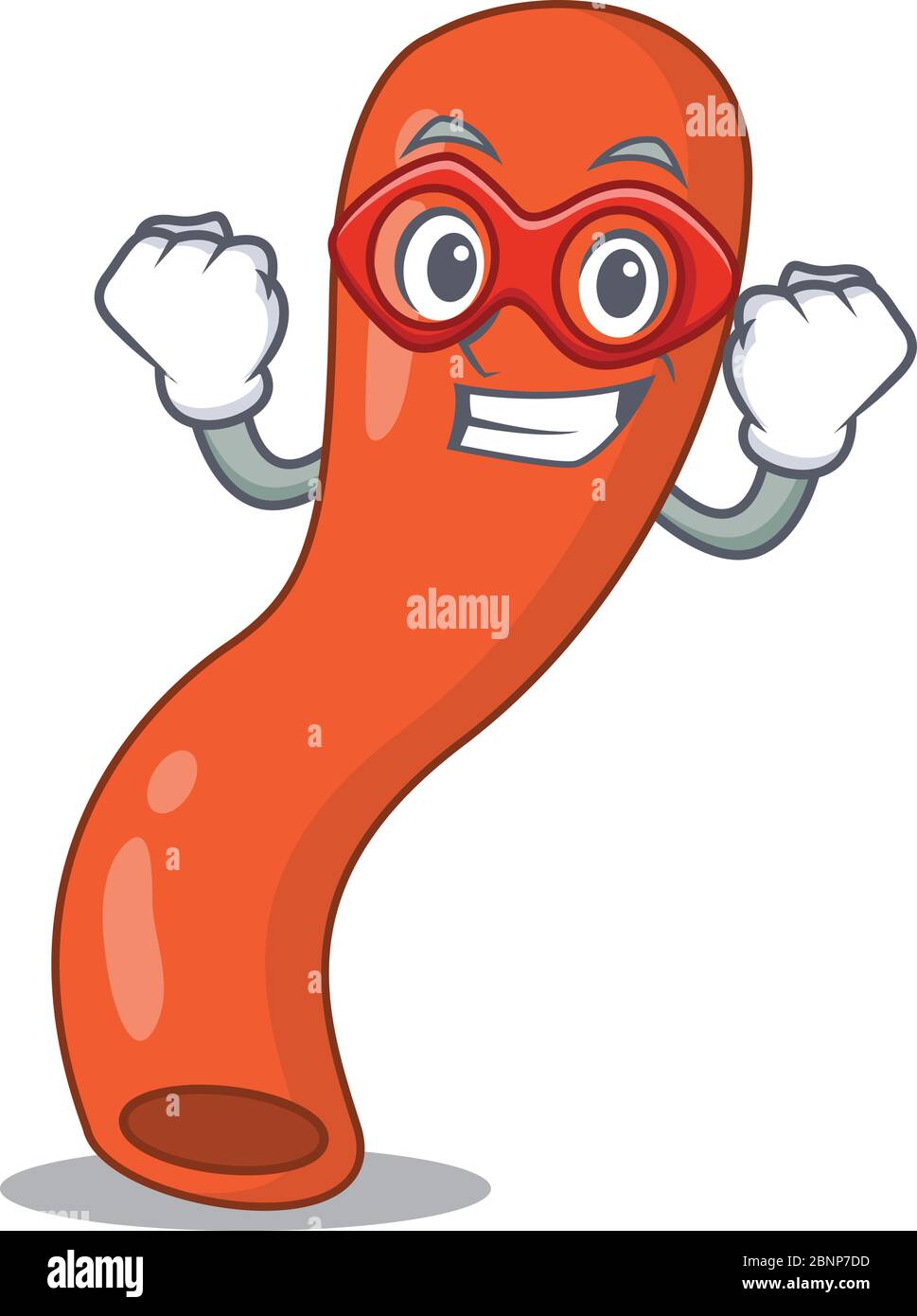 A cartoon drawing of appendix in a Super hero character Stock Vector ...