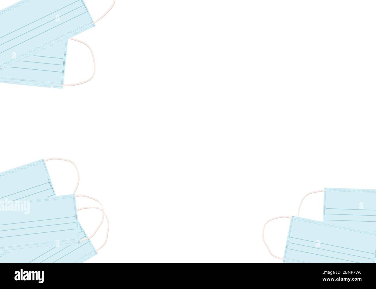 Medical face mask healthcare concept with copy space, PPE personal ...