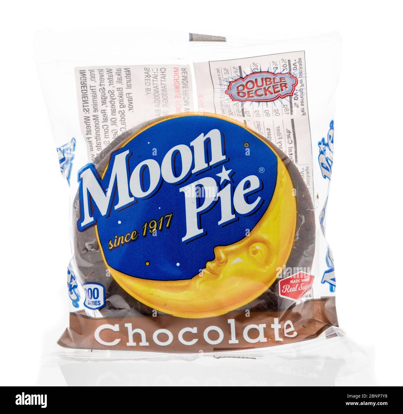 Winneconne, WI - 5 May 2020: A package of Moon Pie double decker candy ...