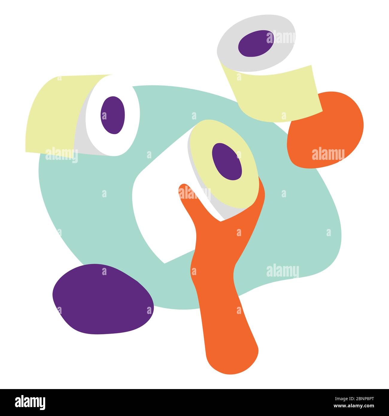 Hand with tissue paper Stock Photo - Alamy