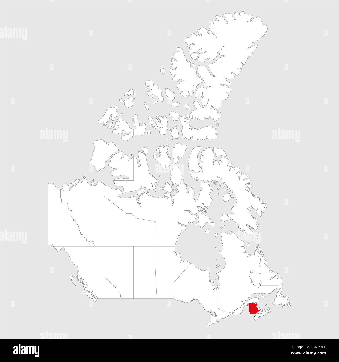 new brunswick canada map of canada