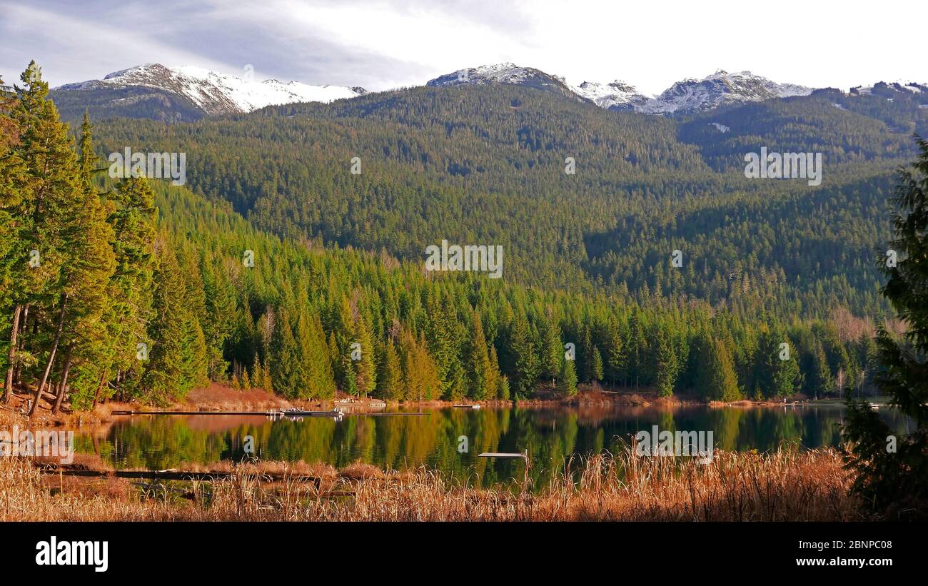 Alta Lake at Whistler, British Columbia, Rocky Mountains, Canada Stock ...