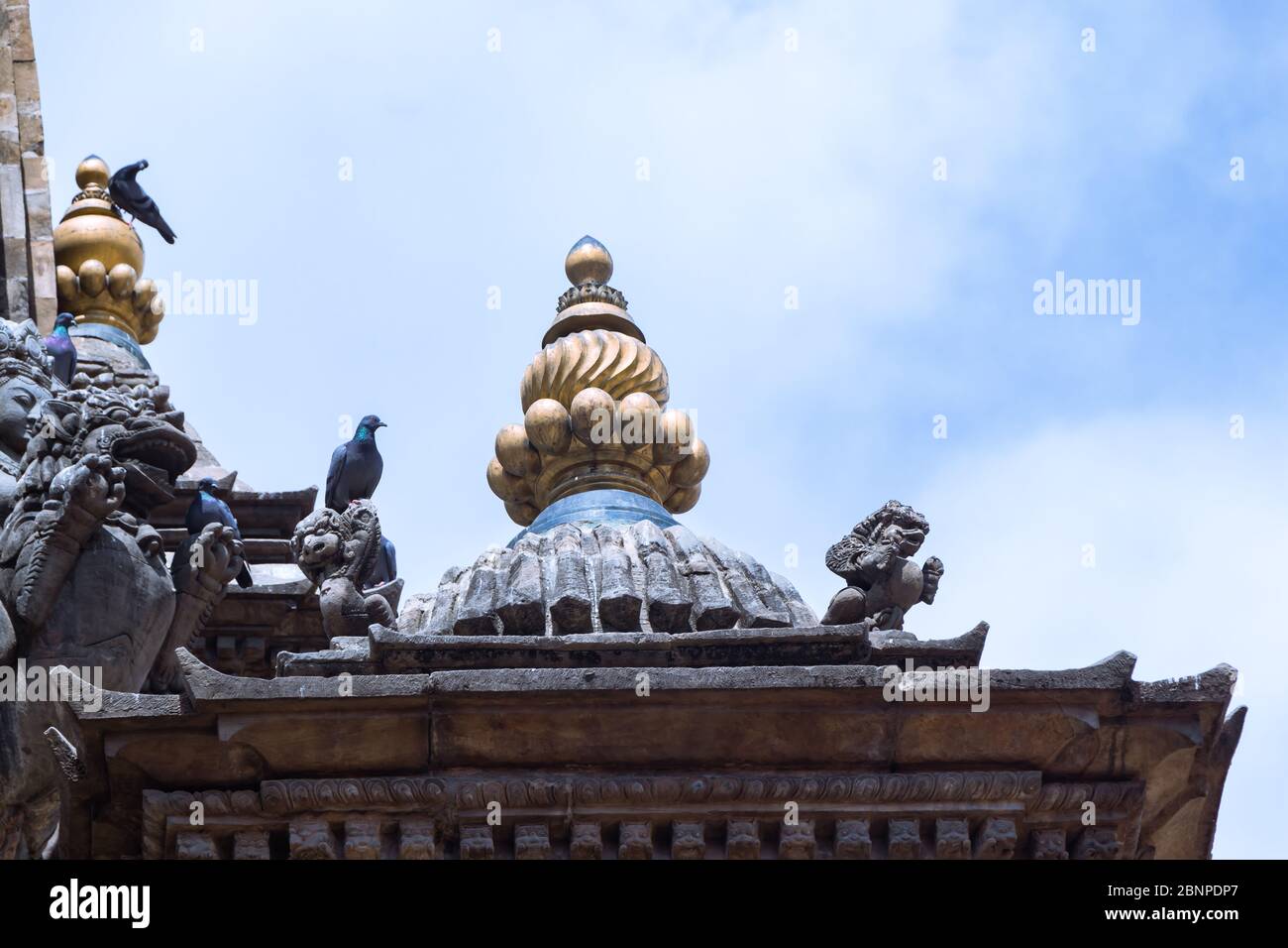 One of the gajur and stone carvings at Krishna Mandir(Krishna Temple ...