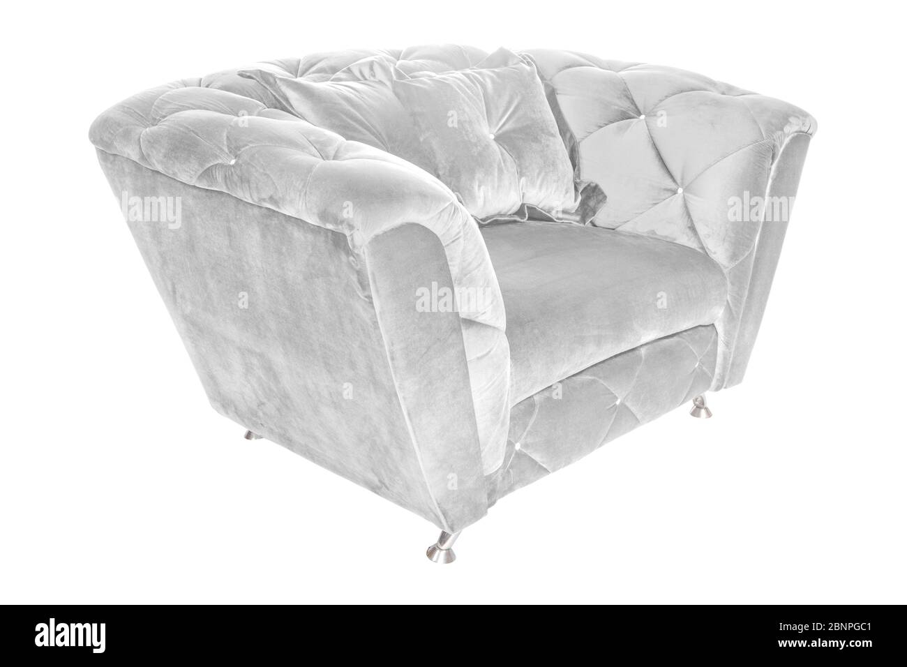 Color armchair. Modern designer chair on white background. Texture ...