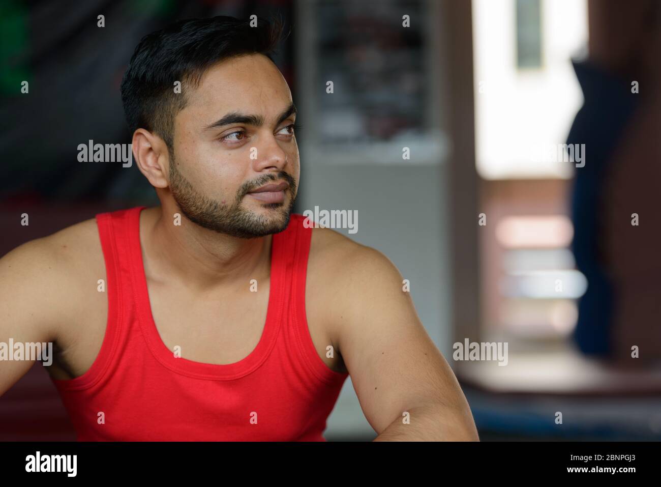Gym strong men indian hi-res stock photography and images - Alamy