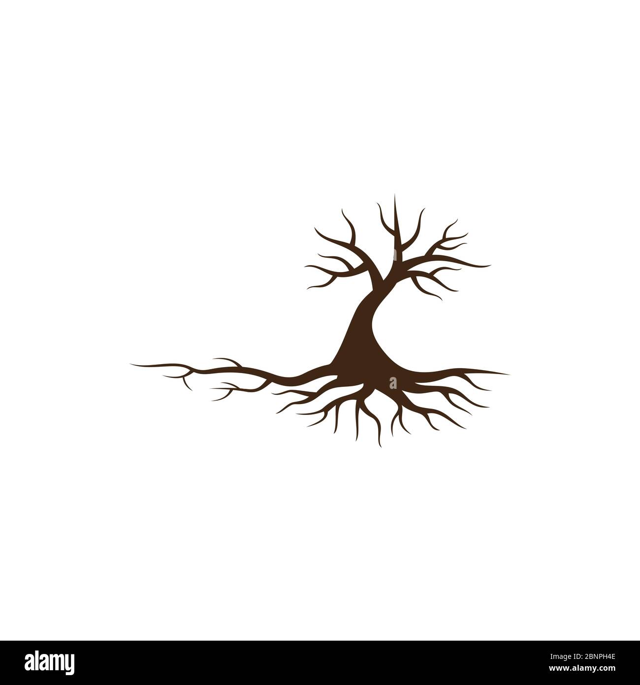 Oak tree forest Stock Vector Images - Alamy