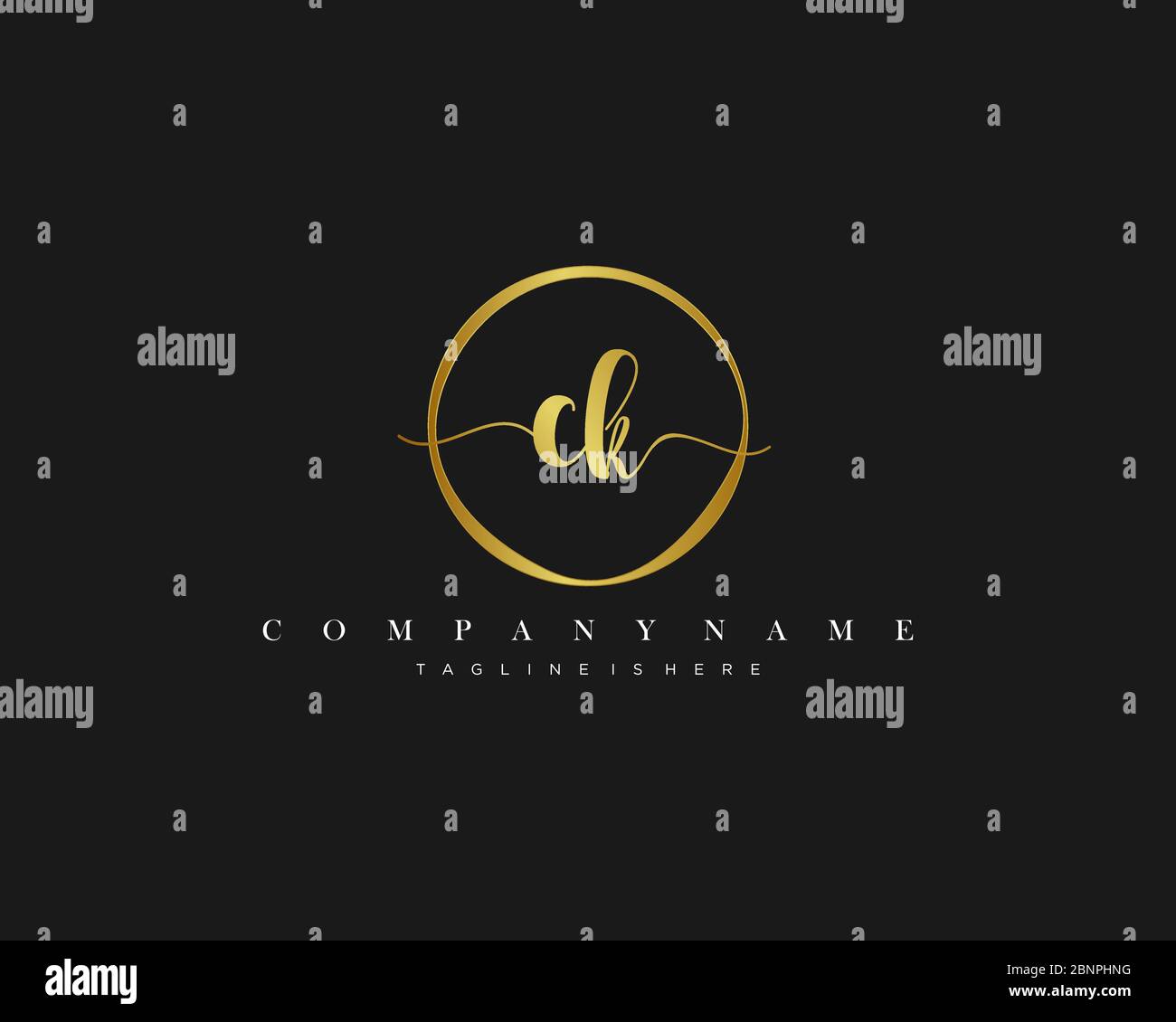 CK Signature style monogram.Calligraphic lettering icon vector Stock ...