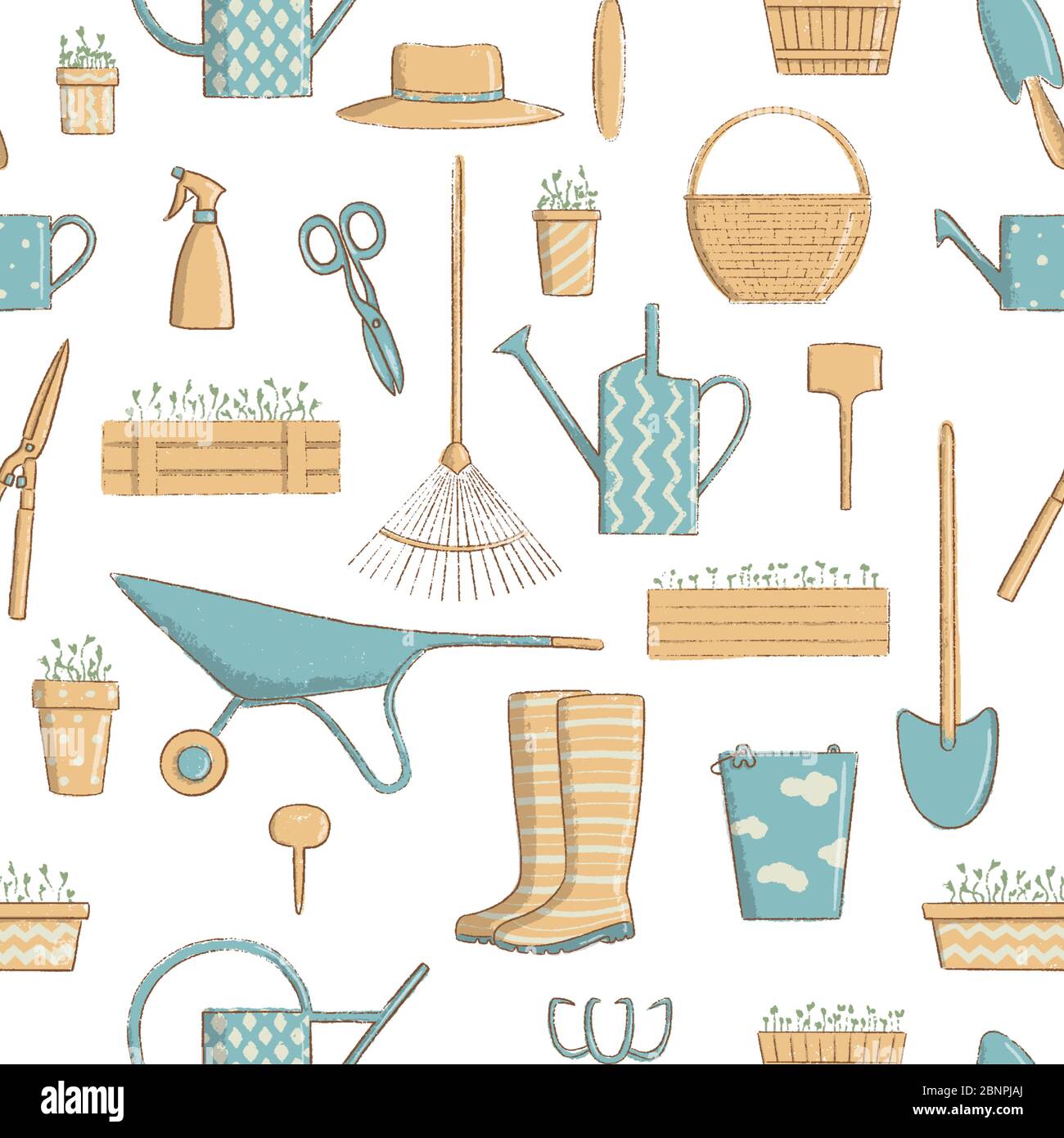 Garden fork side view Stock Vector Images - Alamy