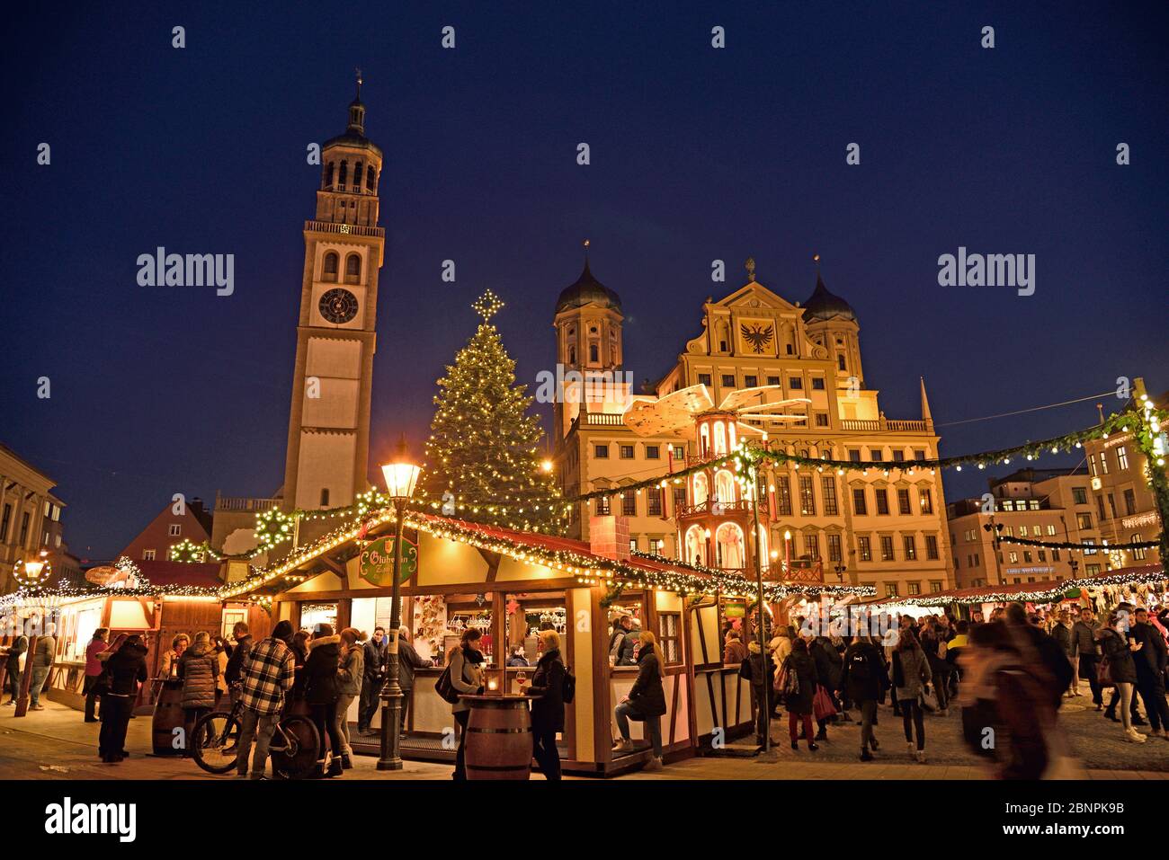 Christmas market augsburg germany hi-res stock photography and images ...