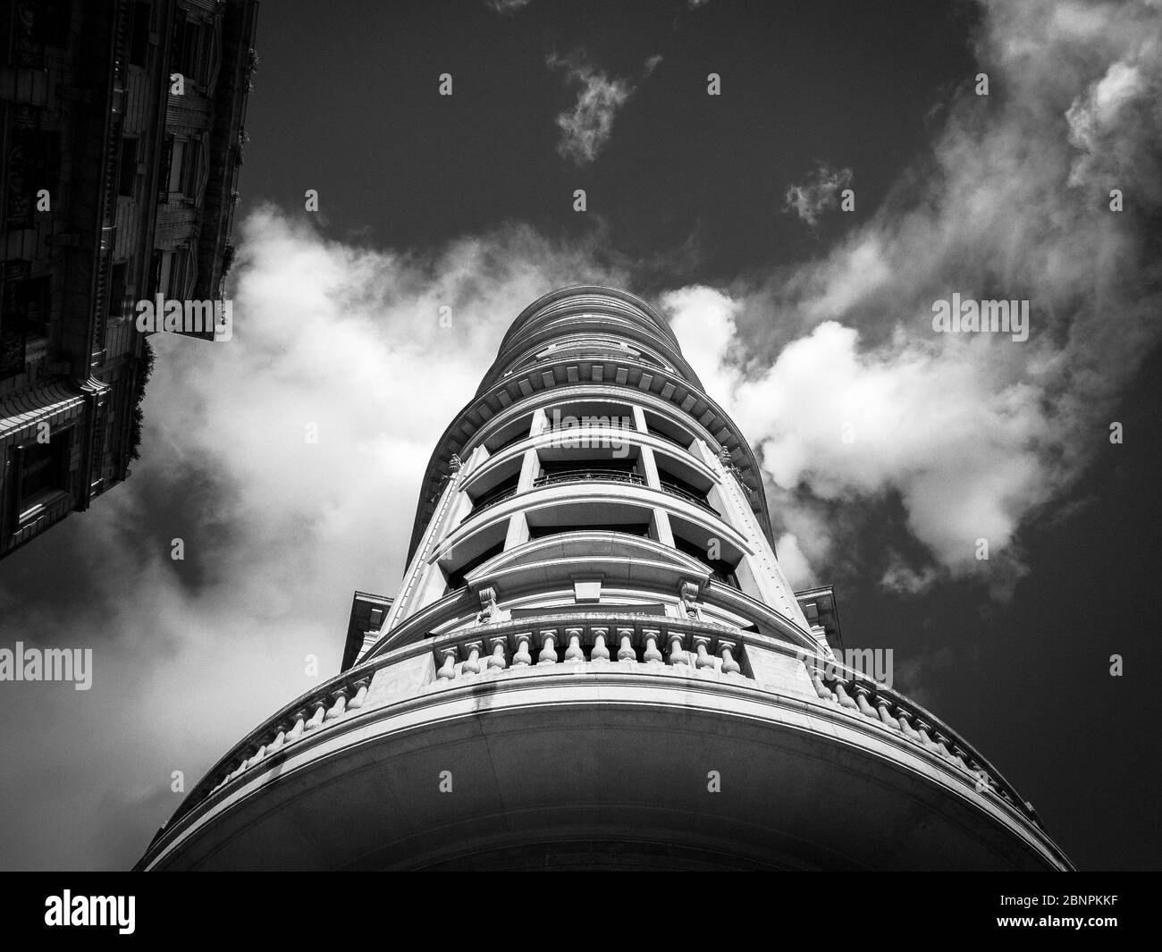 Architectural detail of a building on Diagonal Avenue in the city of ...